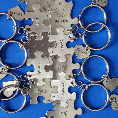 Puzzle Piece Family Keychains, Best Friend Puzzle Piece Keychains ...