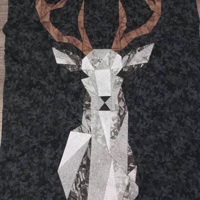 Geometric Luna Moth Foundation Paper Pieced Quilt Pattern Block From ...