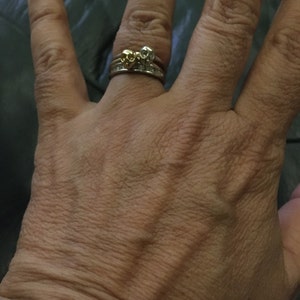 Saturn Signet Stack Rings. Solar System Charm Rings. Stars and - Etsy