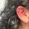 Black Steel Septum Pincher Ring Stretching Gauging Taper Horseshoe ...