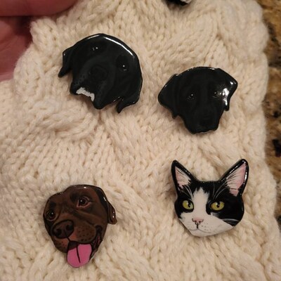 Custom Pet Pin dogs, Cats, Horses, Birds, Etc - Etsy