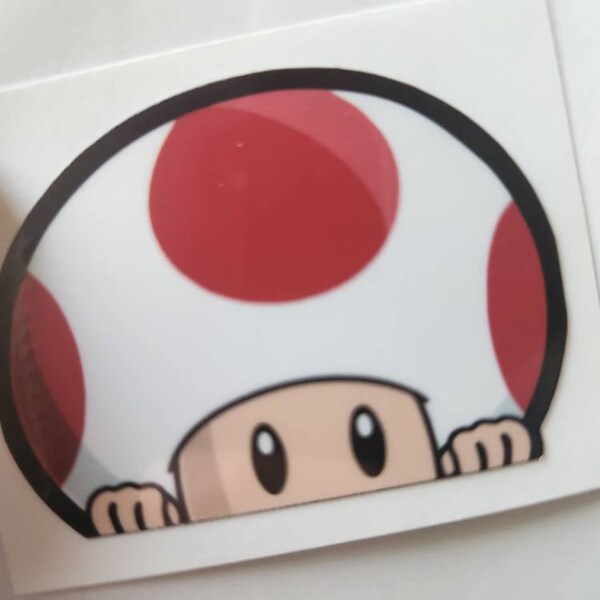 Toad Peeker Sticker - Decals for Car, Laptop, Phone, Console - Etsy