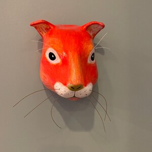 Ruby Red Rabbit Nursery Wall Decor Sculpture - Etsy