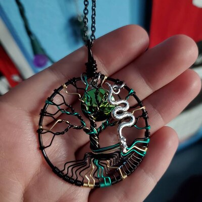 Loki Tree of Life Pendant - Etsy