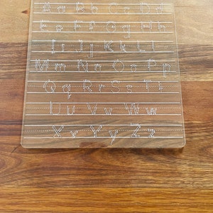 Teaching Print Letter Tracing Font Dotted Letters for School Kids ...