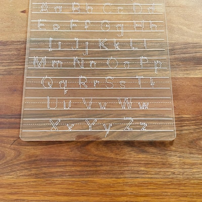 Teaching Print Letter Tracing Font Dotted Letters for School Kids ...