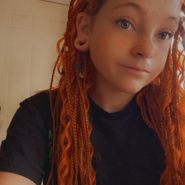 DE Blonde Curly Dreadlocks With Braids, White Crochet Dreads for ...