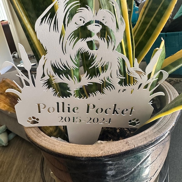 Metal Poodle Art, House Number Sign, Poodle Name Sign, Personalized Dog ...