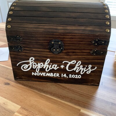 Personalized Keepsake Chest Wood Wedding Trunk Gift Gift for Wedding ...