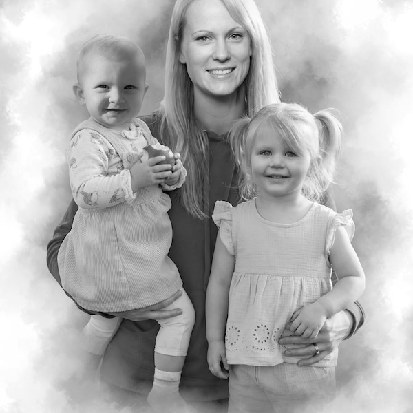 Add Deceased Loved Person to Photo, Custom Memorial Portrait Include ...