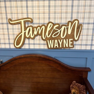 Small Name Sign Nursery Name Sign Wood Cutout Name Sign - Etsy