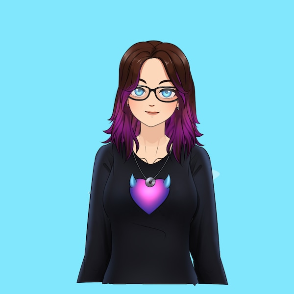 3D Vroid Character, Vtuber Model Free, 3d Model, Vtuber Model Ethereal ...