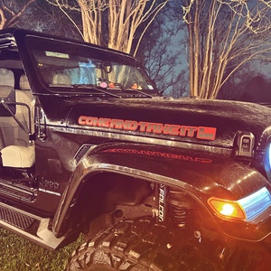 Customizable JL/JT Hood Lettering Decals, pair One for Each Side ...