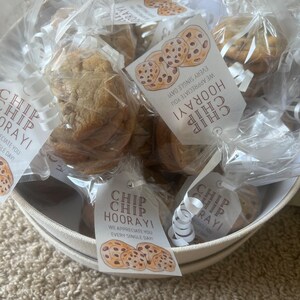 Chip Chip Hooray Printable Gift Tag Appreciation Gift Chocolate Chip ...