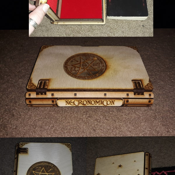 Cthulhu Necronomicon Book Box. Unusual Keepsake. Lovecraft Cherry Wood ...