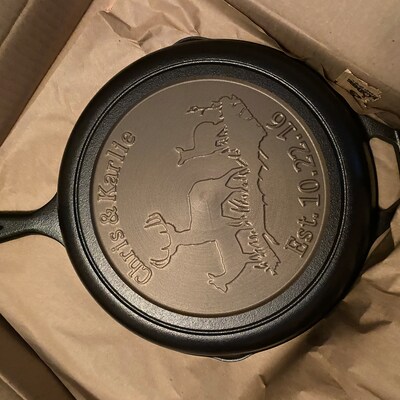 Personalized/custom Cast Iron Skillet - Etsy