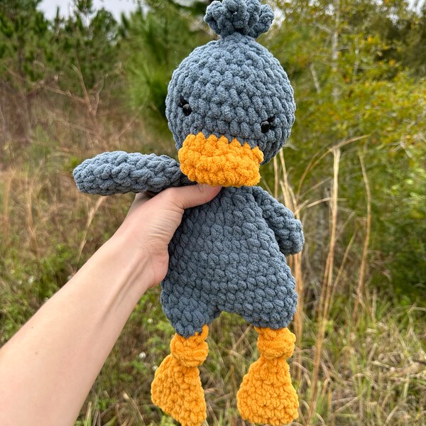 No-sew Ducky Mini Duck Snuggler Crochet PATTERN || Duck Amigurumi ...