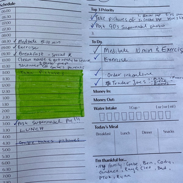 Printable Half Hour Time Blocking Planner, Hourly Weekly Planner ...