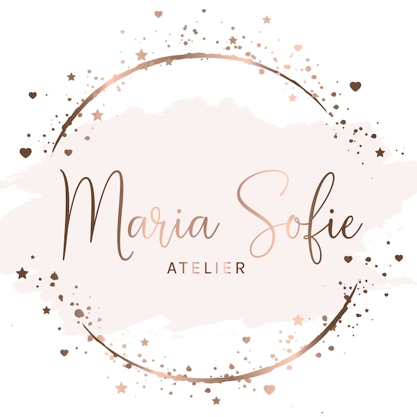 Pretty Logo Design Branding Kit Customized for Boutiques, Photographers ...