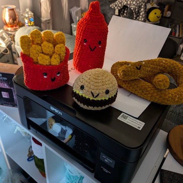 25 Fast Food Crochet Pattern Bundle! EBOOK PDF Knotmonsters Amigurumi ...