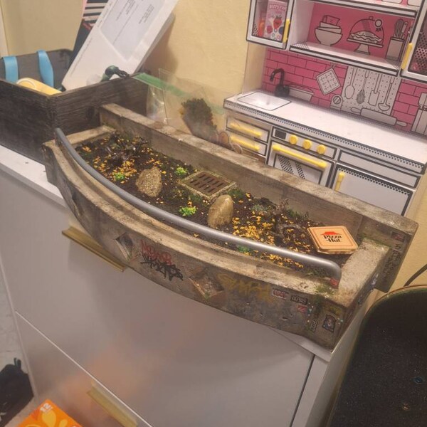 Custom High Level Ramps Fingerboard Weathered Graffiti Trash Can - Etsy