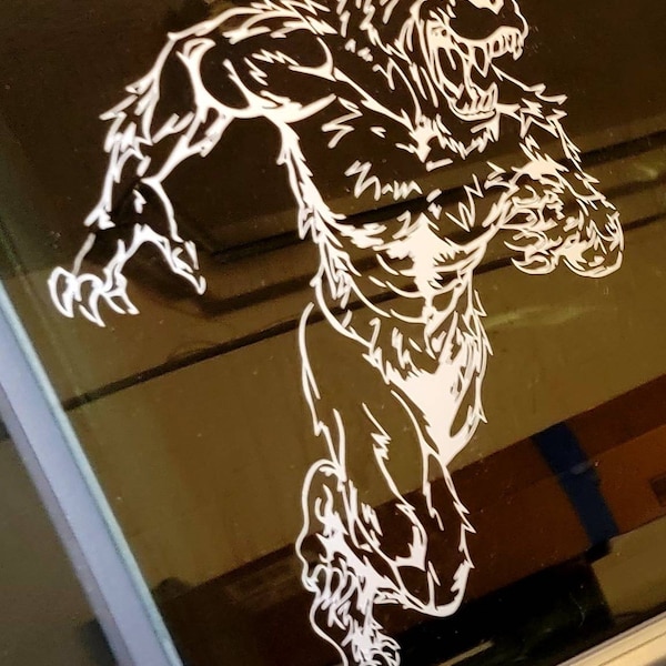 Wolf Beast Werewolf Predator Howl Animals Wall Decor Wall Decal Car ...