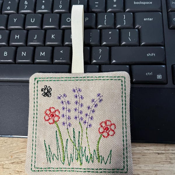 ITH Postcard Design. Machine Embroidery Mug Rug Pattern, Set of 2 Blank ...