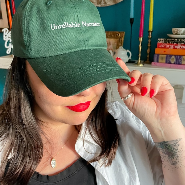Unreliable Narrator Baseball Hat | Booktok Dad Hat - Etsy