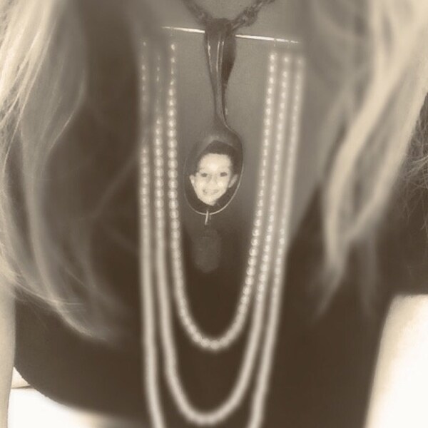 Assemblage Worn Leather Rocker Pendant. Boho Foundobject Jewelry. - Etsy