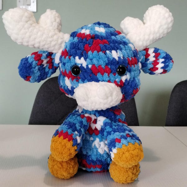 Amigurumi Moose Pattern, Plush Pattern, Moose Toy, Moose Pattern ...
