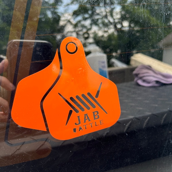 Livestock Ear Tag Brand Decal, Ear Tag Decal, Livestock Brand Truck ...