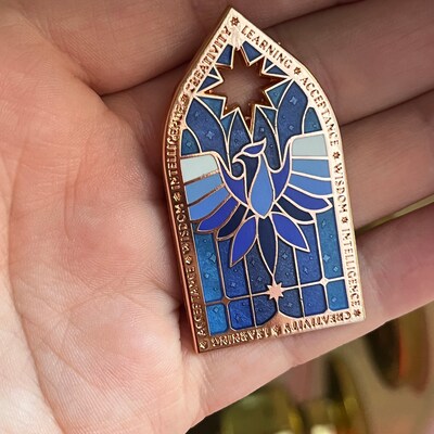 Stained Glass Magic Windows Enamel Pins Set - Etsy