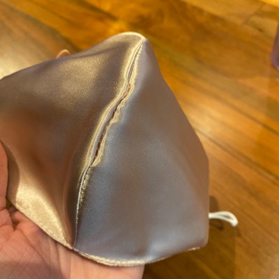 Silky Satin Classy Face Masks Wedding Mask 2layers With Nose Wire and ...