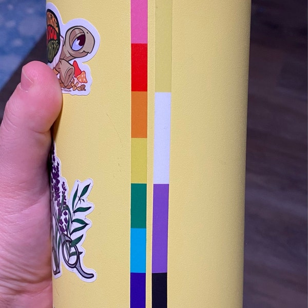 Subtle Pride Sticker | 21 Pride Flag Options | Trans, Nonbinary ...