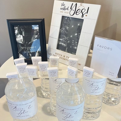 Engagement Stickers Engagemint Stickers, Engagement Party Favors ...