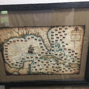 Treasure Map of the Southeast Limited Edition, 16 X 22 Treasure Map ...