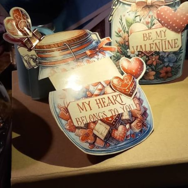 Ribbon & Lace Spool Cards With Storage Box, Vintage Ephemera, Tags ...