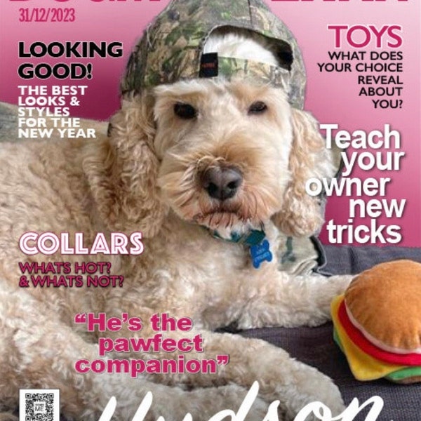 FULLY Personalized Dog / Cat / Pet Prints | Magazine Covers | Portraits ...
