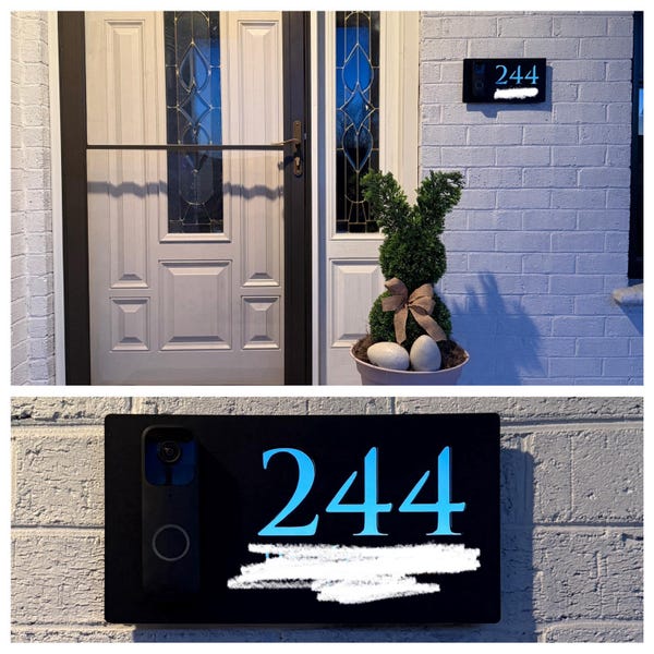 K Smart Sign | Bellissima H3 | Laser Cut Matt Black & Copper Mirror ...