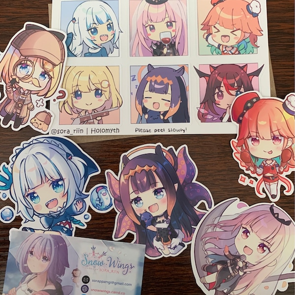 4x6" Hololive EN Sticker Sheet - Etsy