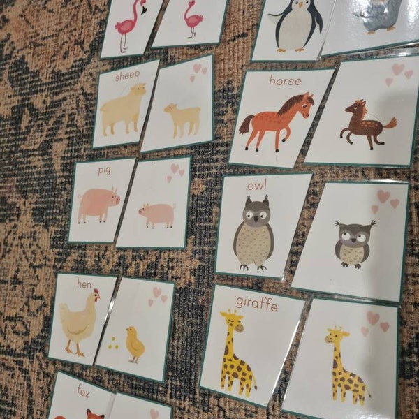 Fruit Puzzles, Matching Cards, Symmetry, Montessori Activity, Toddler ...