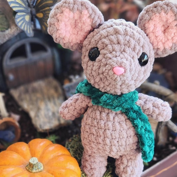 Millie Mouse Crochet Stuffed Animal Pattern - Amigurumi English US ...