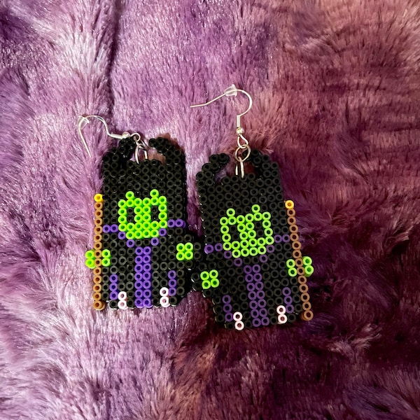 Beer Earrings, Perler Beads, Fusebead Jewelry, Perler Bead Jewelry - Etsy