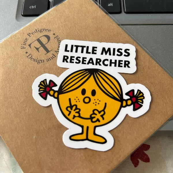 Lil Miss Researcher Sticker; Vinyl, Water Proof, Water Bottle Sticker ...
