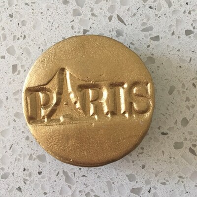 Paris Design French Magnet Gold Home Decor Paris Decor French Ceramic ...
