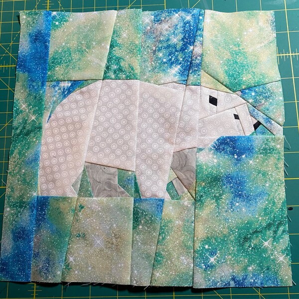 Polar Bear Foundation Paper Pieced Quilt Pattern PDF Download - Arctic ...