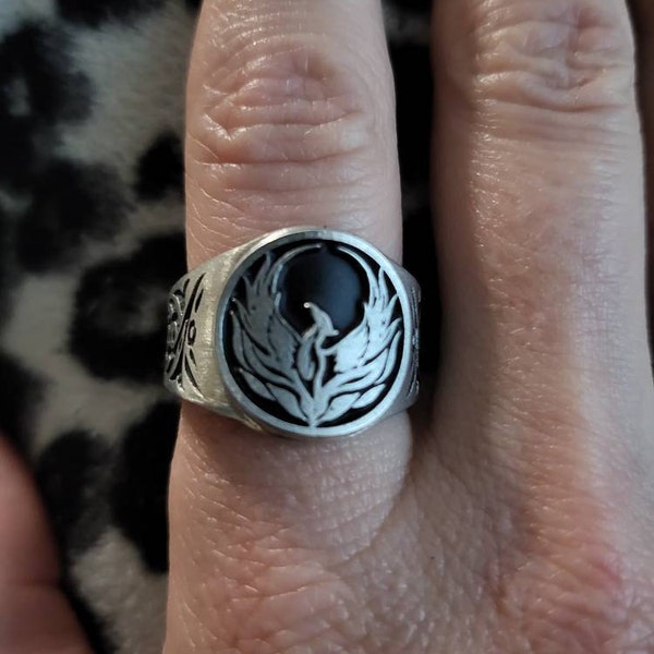 Phoenix Ring - Spirit Animal Fire Passion Bird Rebirth Classical ...