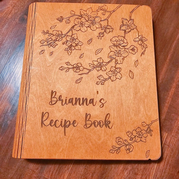 Personalized WOODEN Recipe Book/mothers Day/gift for Mom/gift for Her ...