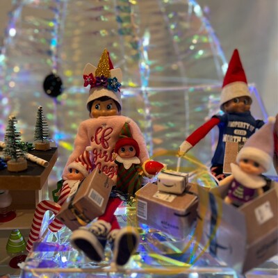 Christmas Elf Sized Elfazon Boxes amazon Elf Prop Idea Digital Download ...