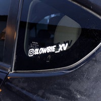 Custom Instagram Name Vinyl Decal Personalized IG Username Sticker ...